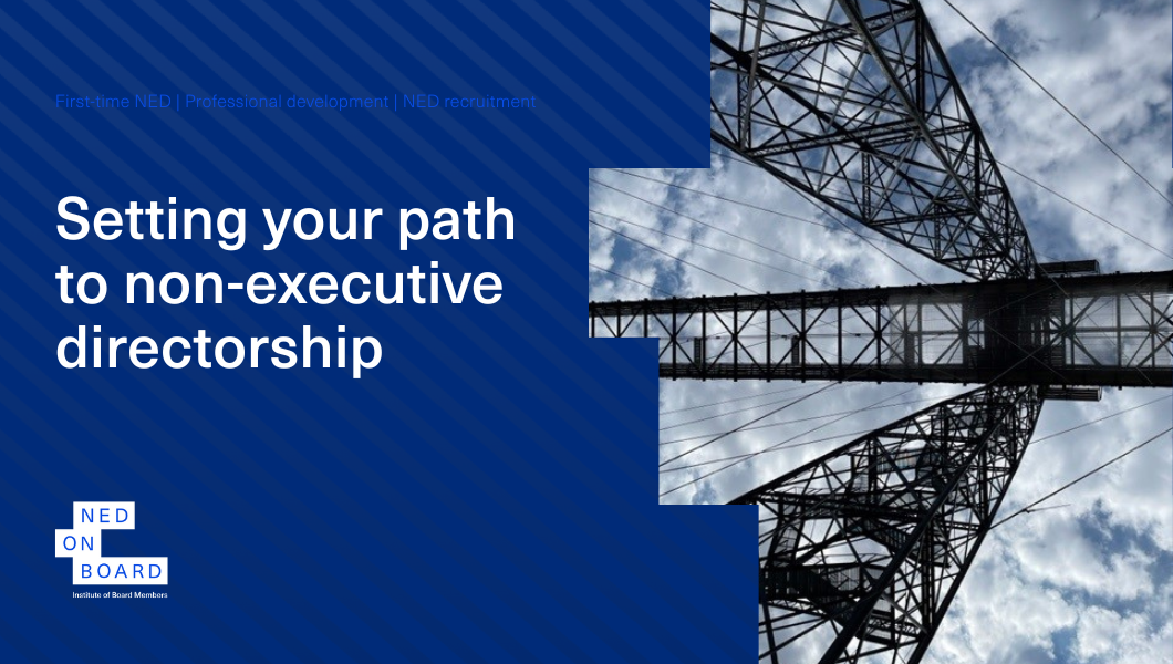 Best pathways to the non-executive director role