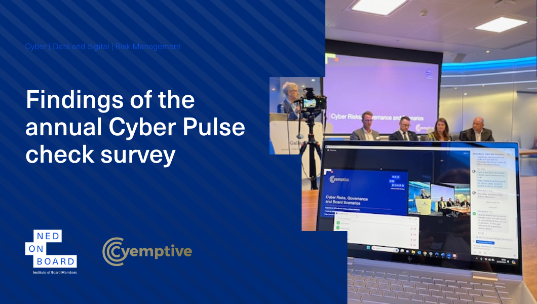 Cyber risk management: insights from the Cyber Pulse check